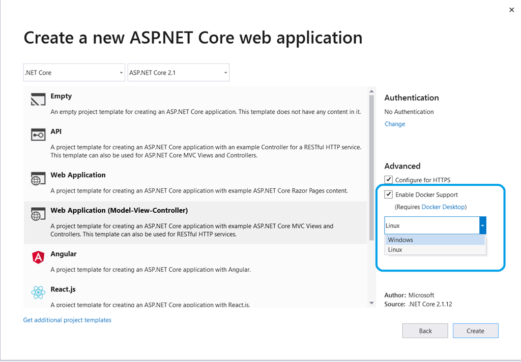 Cross Platform And Container Support Feature - ASP.NET Core